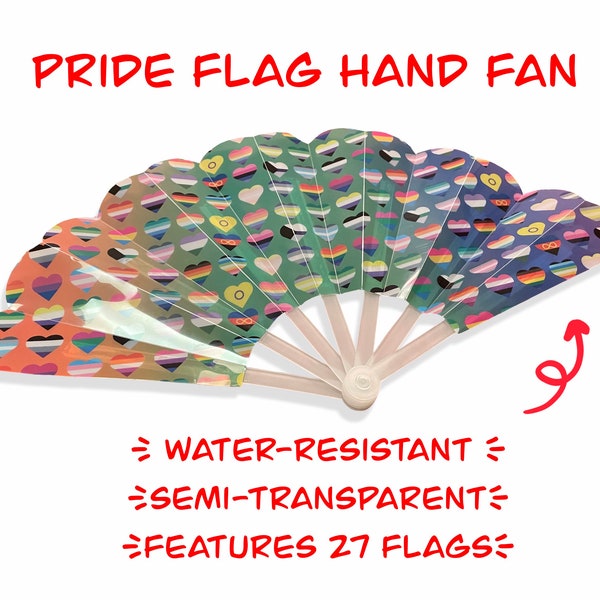 Lesbian Flag Hand Fan - Etsy
