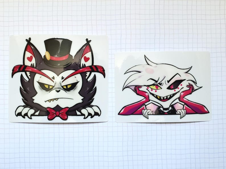 Angel Dust Peeker, Angel Dust Sticker, Angel Dust, Hazbin Sticker ...