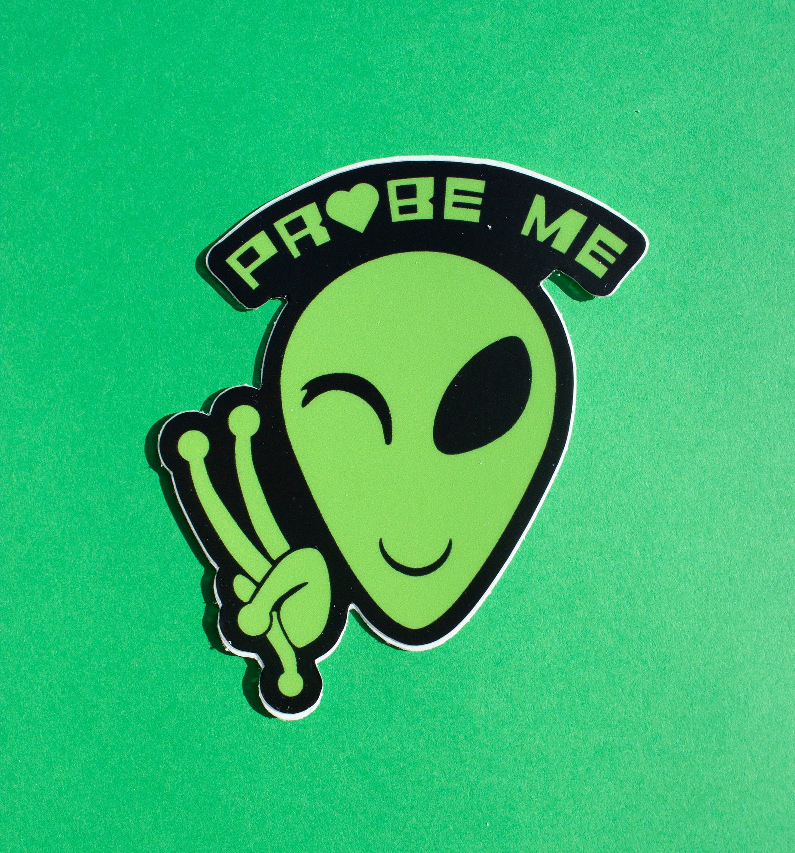 Probe Me Cute Funny Alien Sticker - Etsy