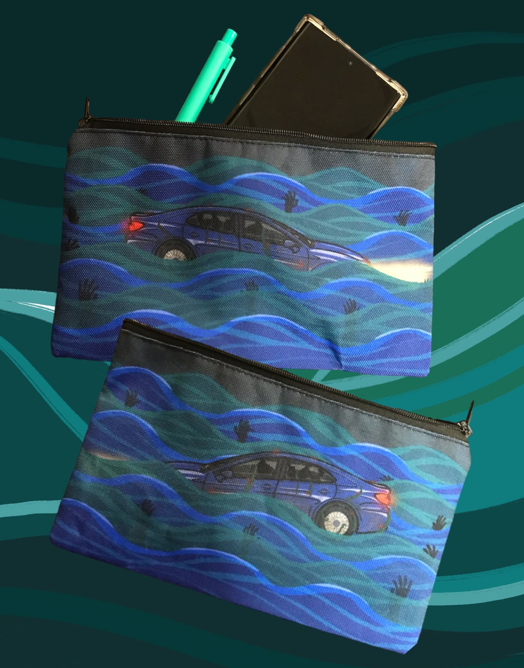 Lake Pontchartrain Pencil Pouch, Ludo Bag, Ludo Rock, Ludo Band, Lake ...