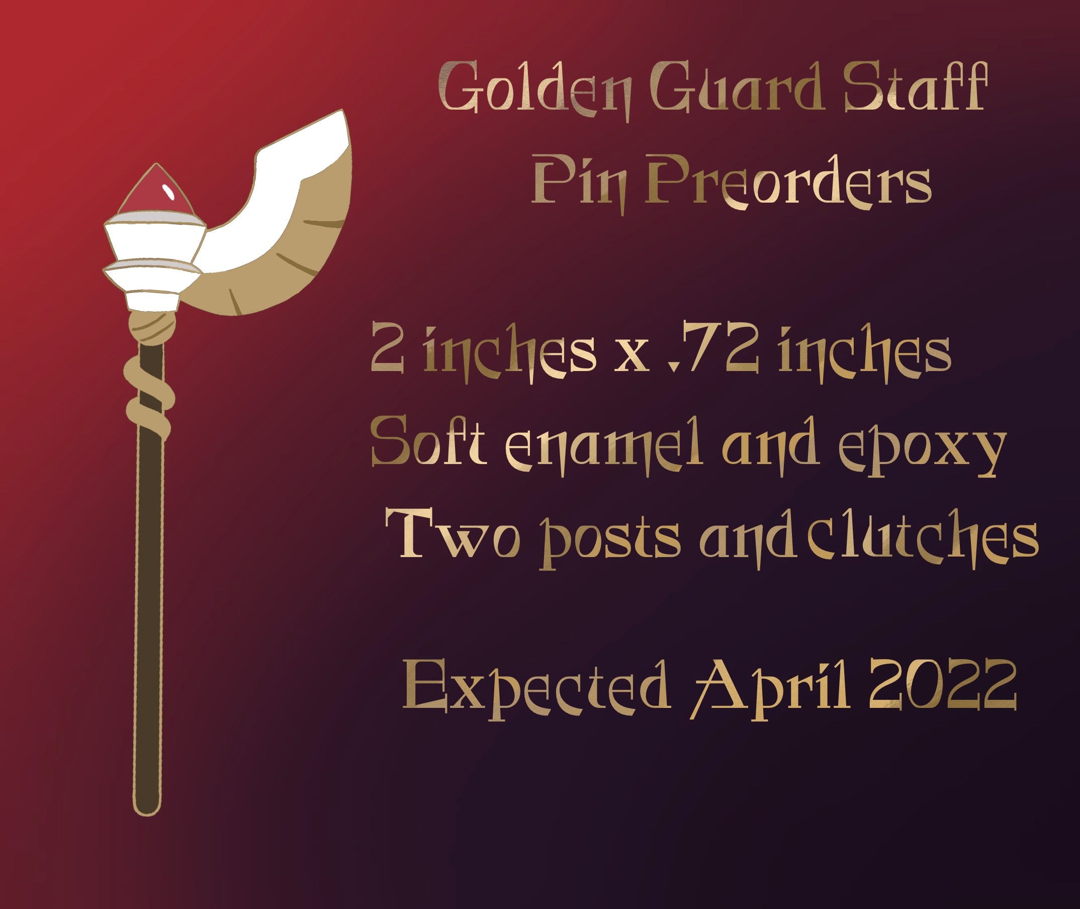 Golden Guard Staff the Owl House the Owl House Pin the Owl | Etsy UK