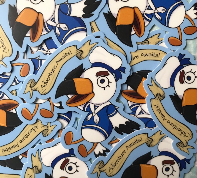 Animal Crossing Gulliver Adventure Awaits NPC Cute Sticker - Etsy