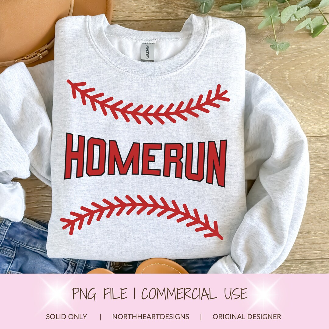 Baseball/softball Home Run PNG File, Home Run, Laces, Softball PNG ...