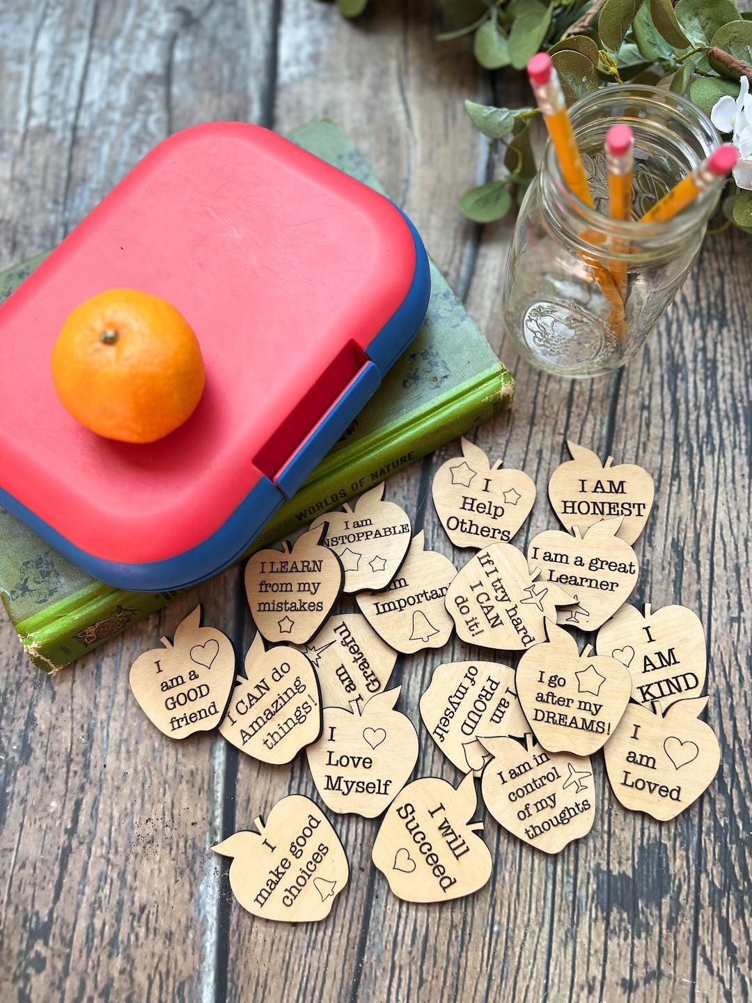 Back to School 2023, Affirmation Apples, Affirmation Notes for Kids ...