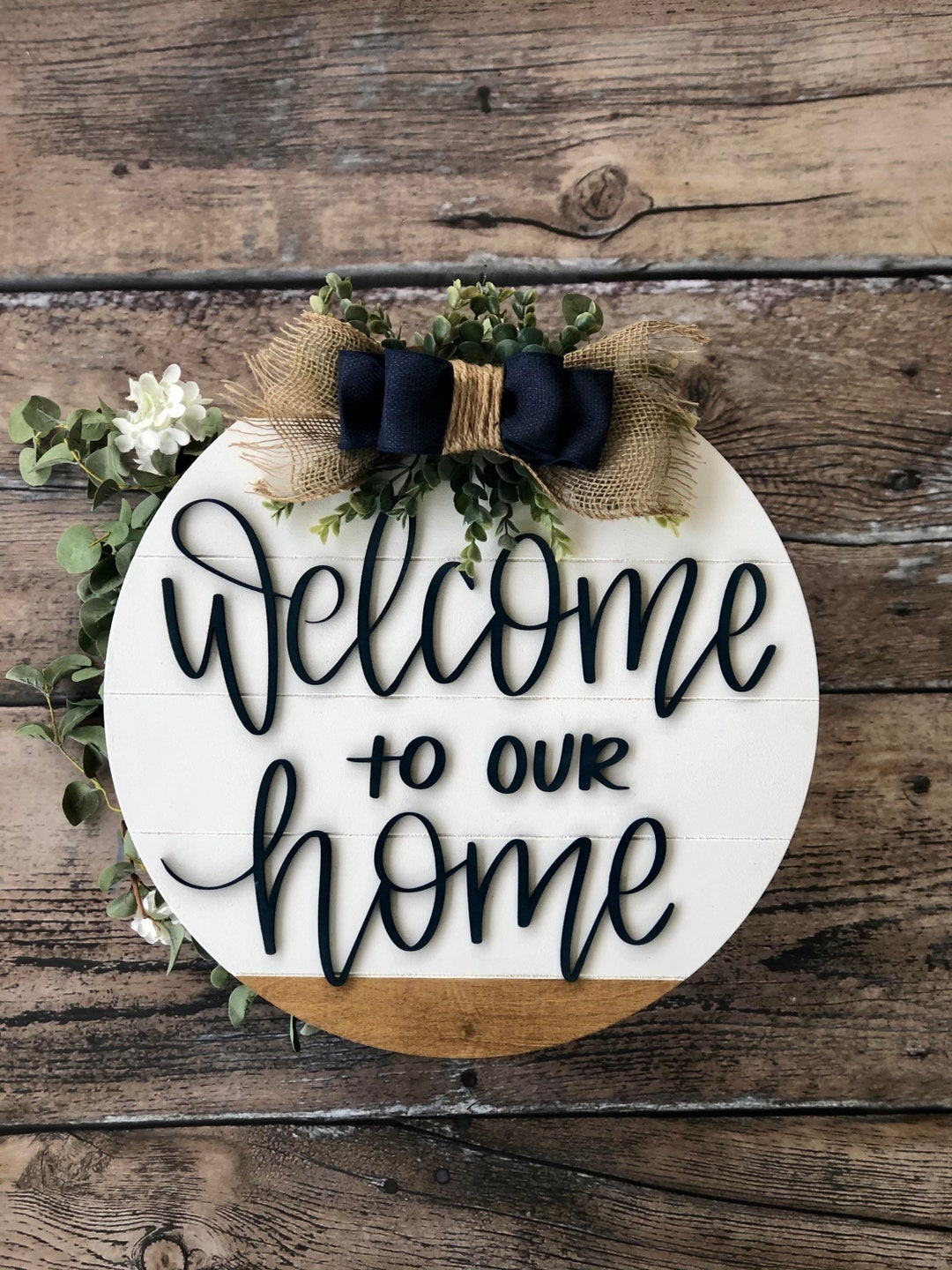 3D Welcome Sign, Welcome to Our Home, Laser Cut, Housewarming Gift ...