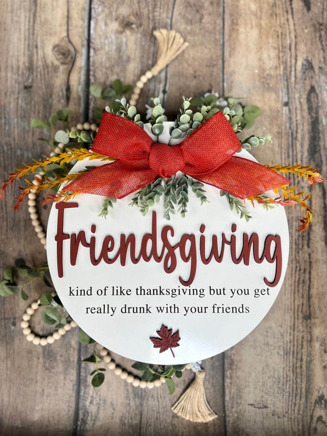 3D Friendsgiving Door Hanger, Thanksgiving, Friendsgiving, Funny ...