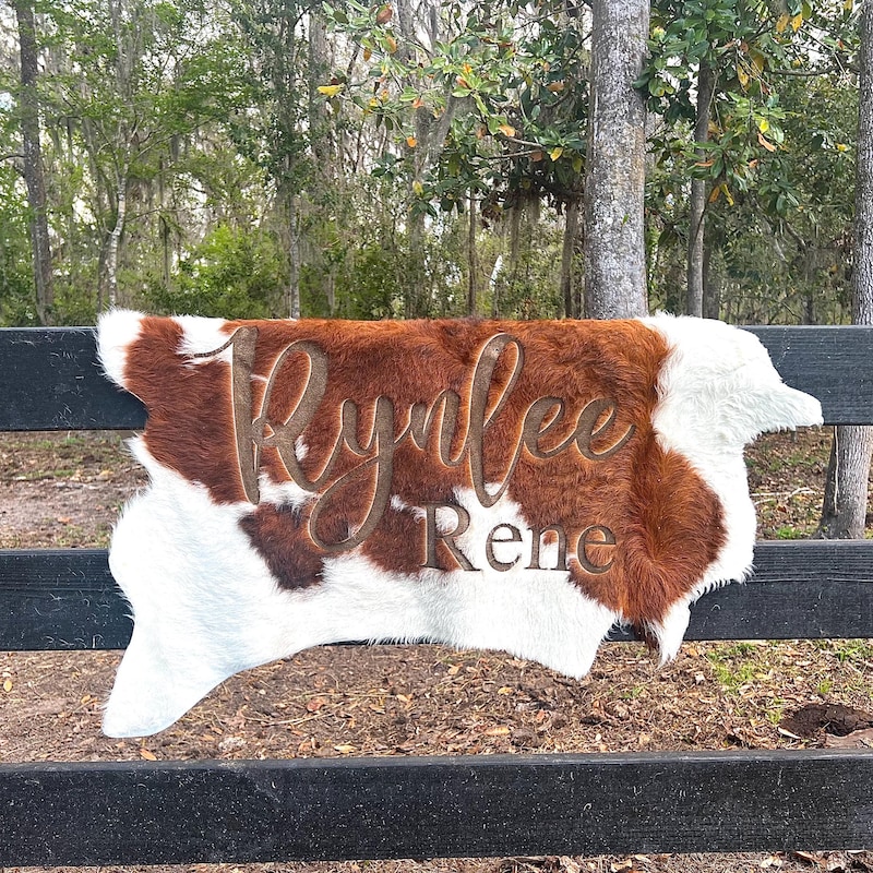 Branded Leather Hide - Etsy UK