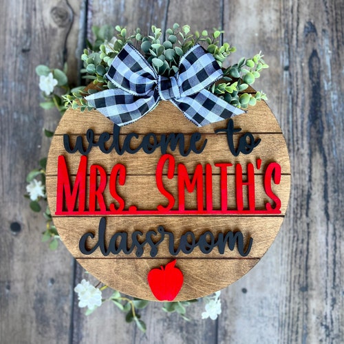 Teacher Door Hanger Teacher Appreciation Gift Teacher Gift - Etsy