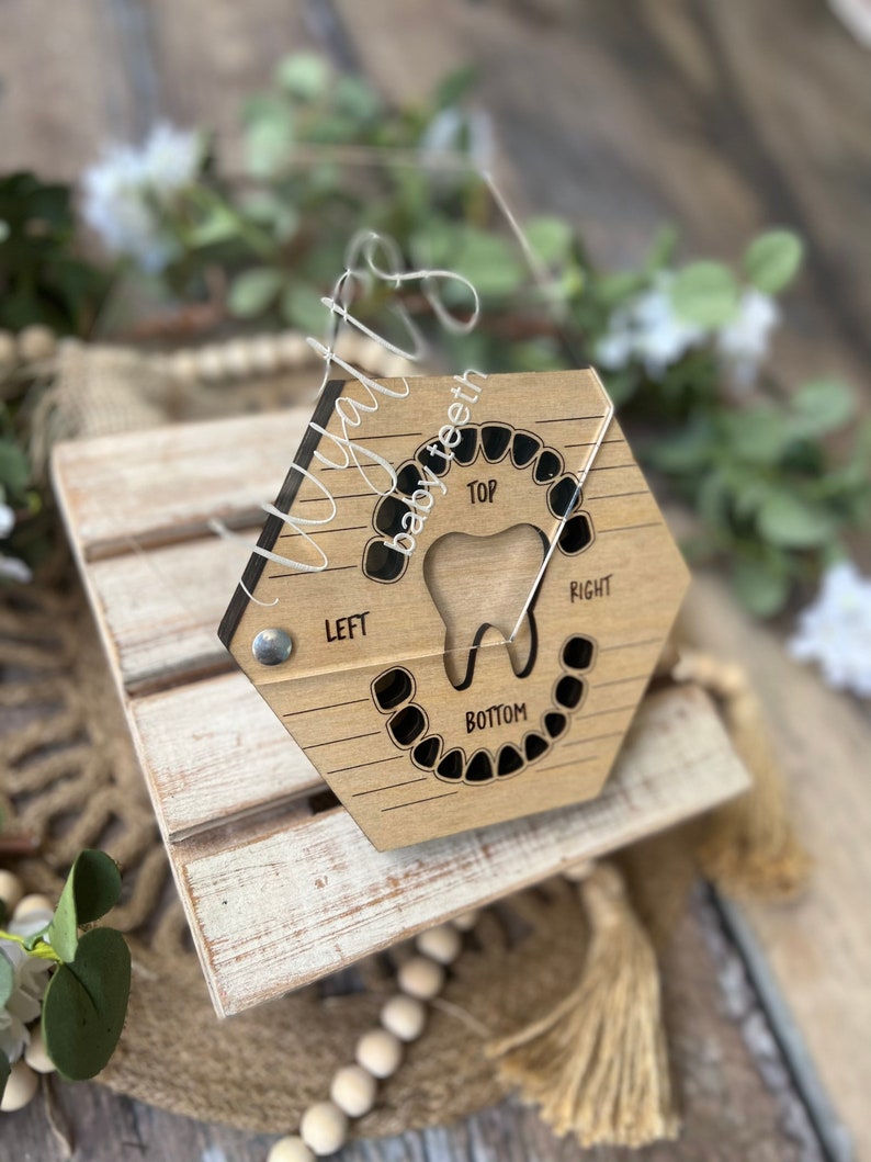 Baby Teeth Keepsake Box Baby Teeth Box Personalized Tooth - Etsy