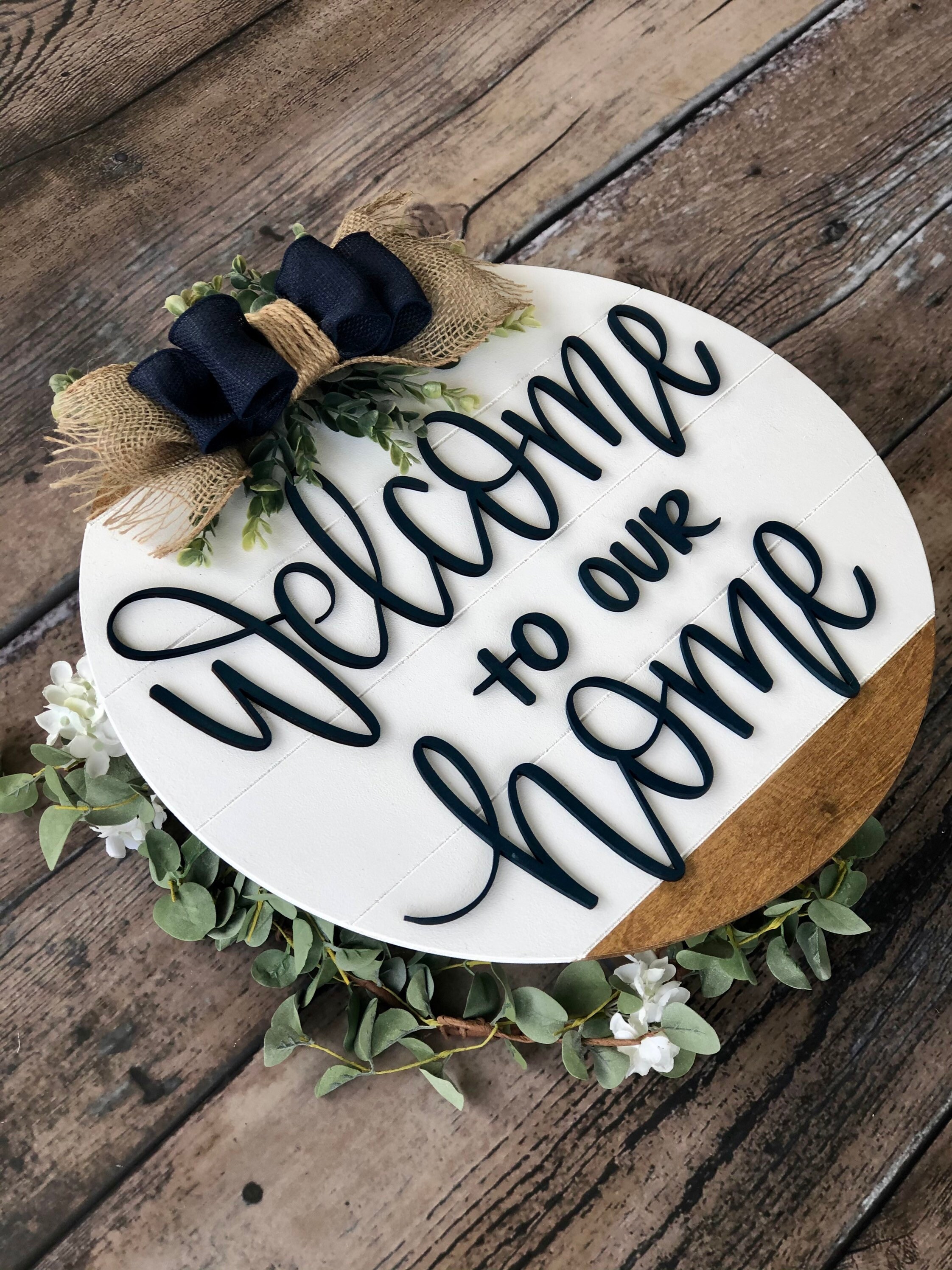 3D Welcome Sign Welcome to Our Home Laser Cut Housewarming - Etsy