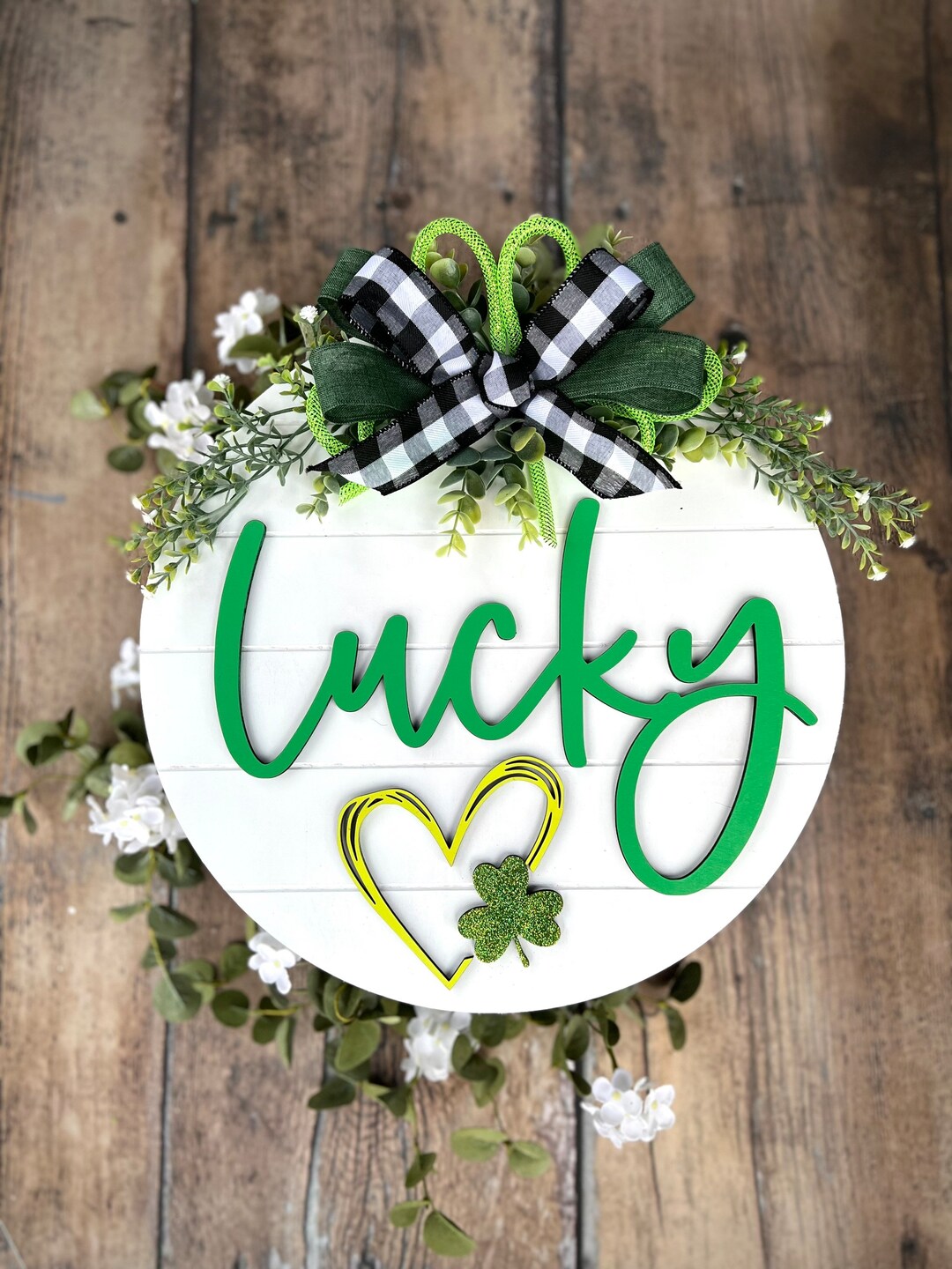 Saint Patrick's Day Front Door Decor Welcome Saint Patty's Day Front ...