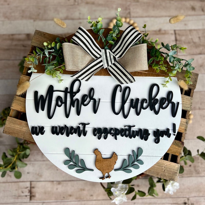 Funny Chicken Sign - Etsy