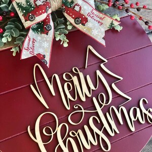 3D Merry Christmas Door Hanger Christmas Decor Christmas - Etsy