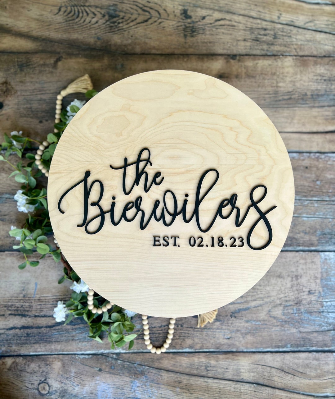 Personalized Wedding Sign, 3D Personalized Sign, Wedding Guest Book ...