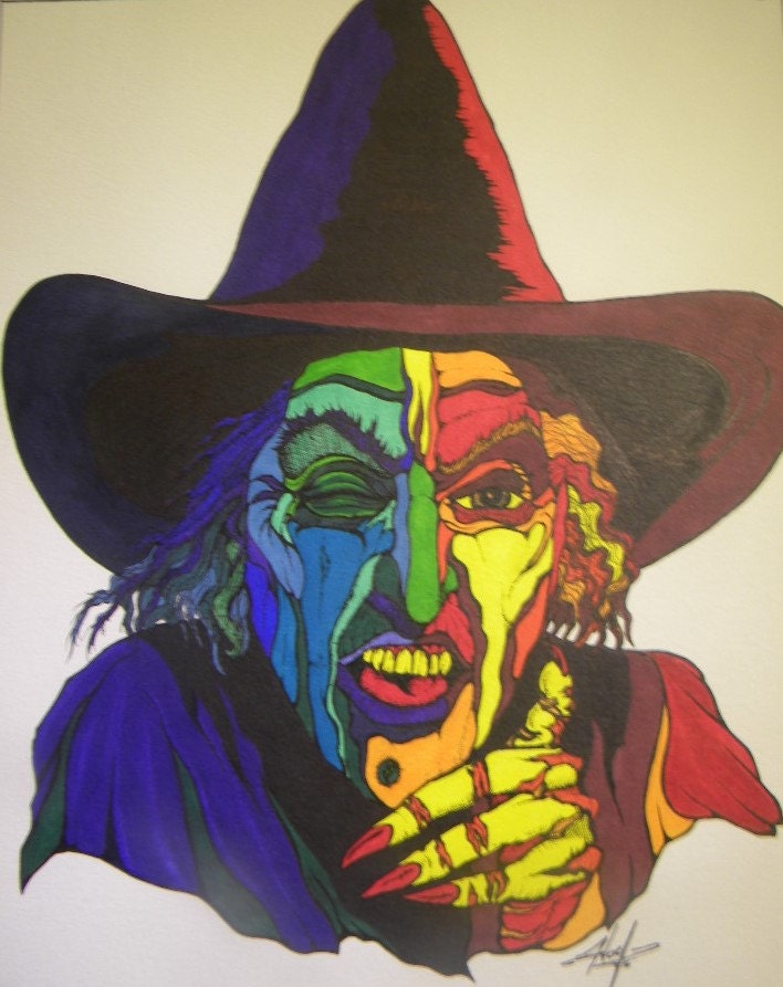 Wicked Witch Prism Portrait - Etsy