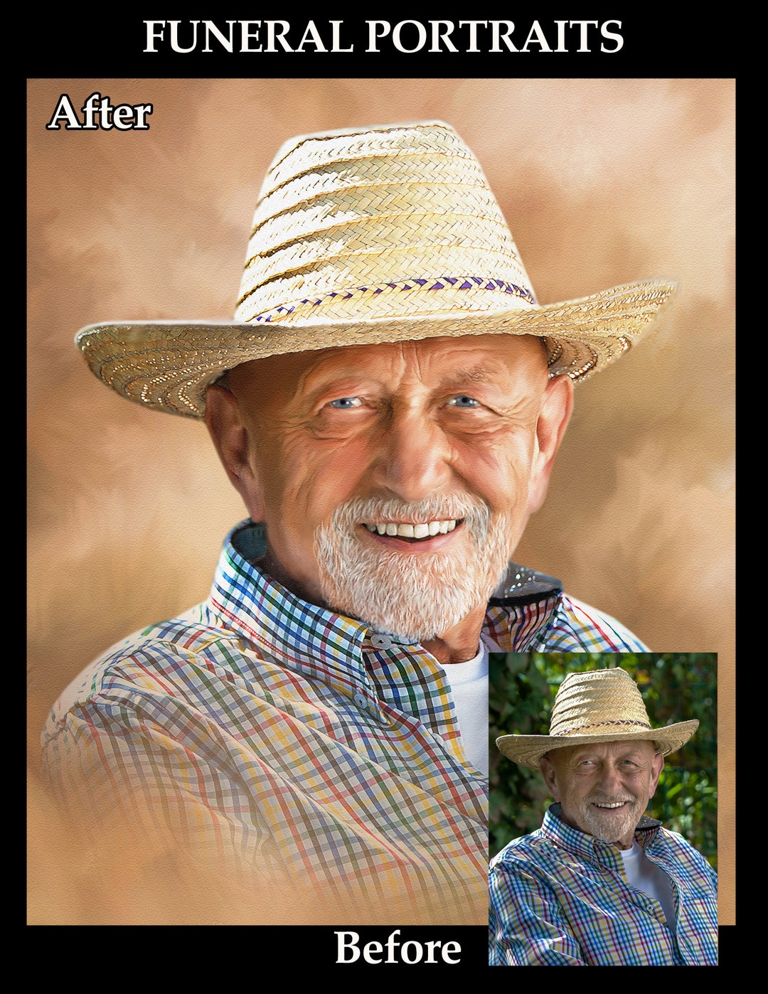 Funeral Portraits That Will Turn Old Photos Into Vibrant and New. - Etsy