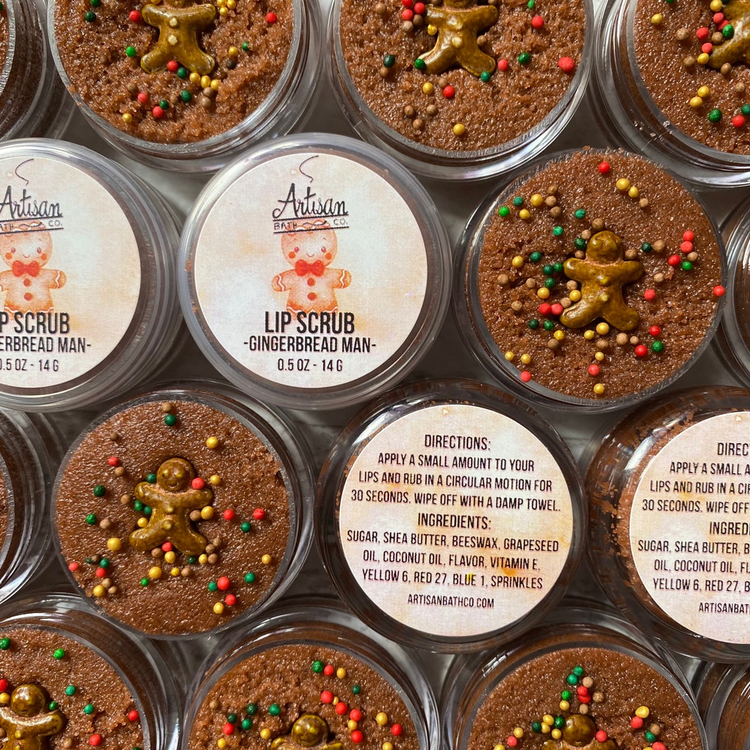 Gingerbread Man Lip Scrub Exfoliator and Moisturizer by Artisan Bath Co ...