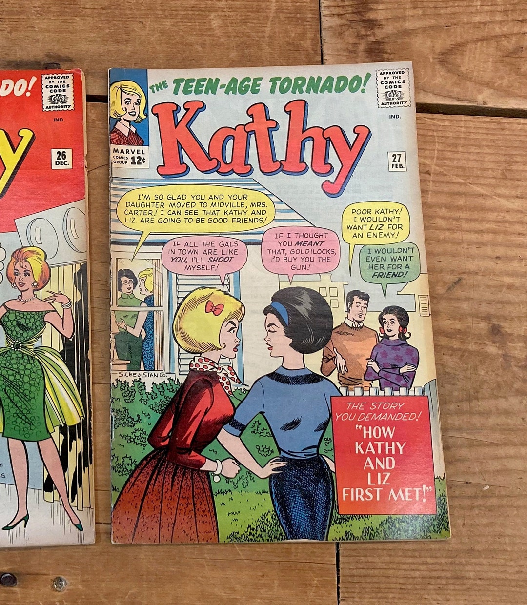 Vintage 1964 Marvel Comics "kathy the Teen-age Tornado" Comic Book ...