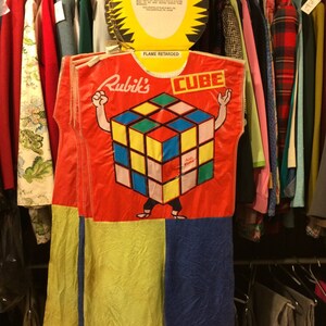 Vintage Rubik's Cube Costume by Collegeville Costumes - Etsy