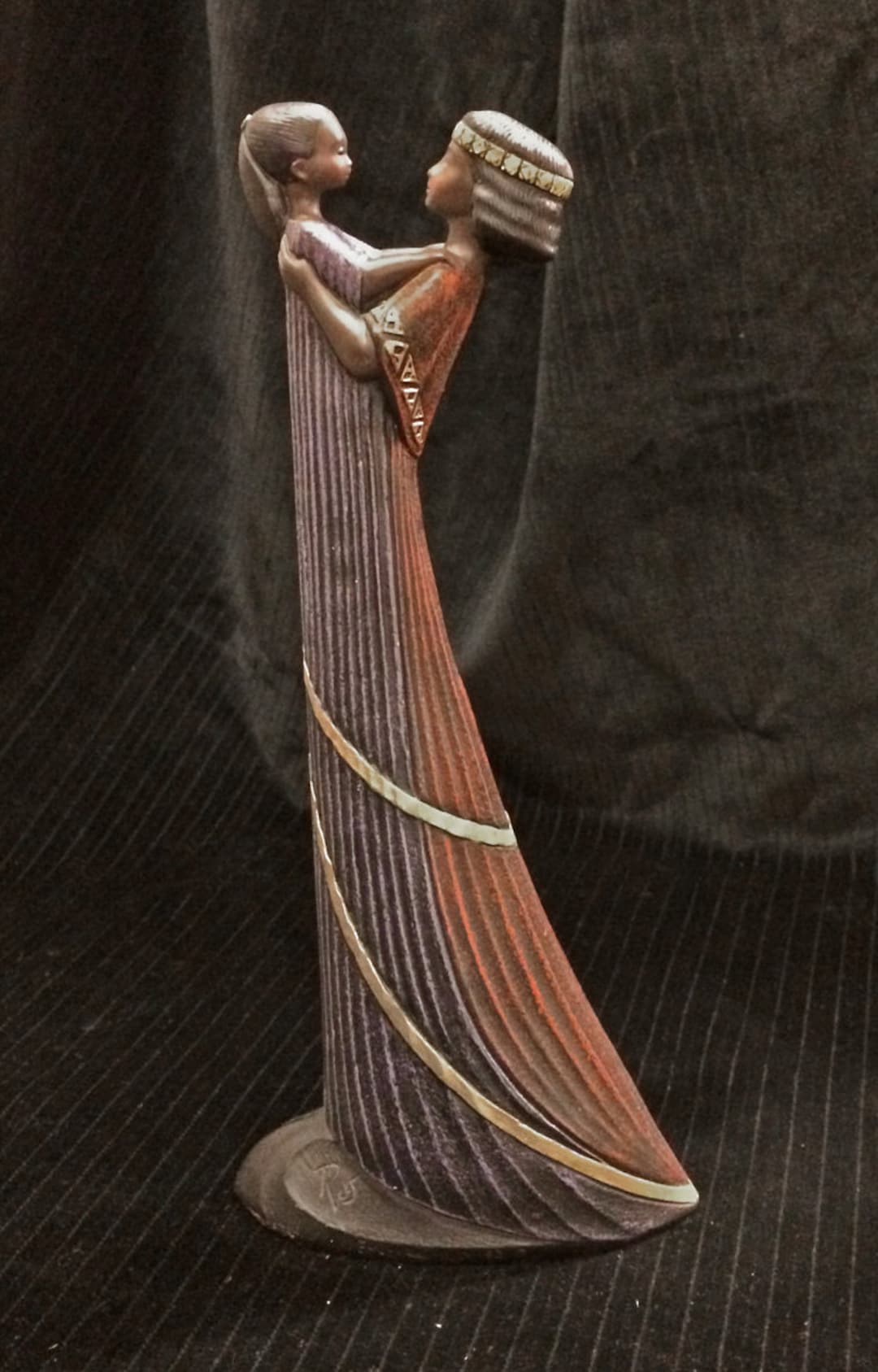 Vintage 1994 Mahogany Princess Mother and Daughter Figurine by Ed Van ...