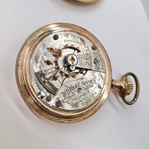 Antique, Engraved, Open-face, "father Time" Pocket Watch by Elgin ...