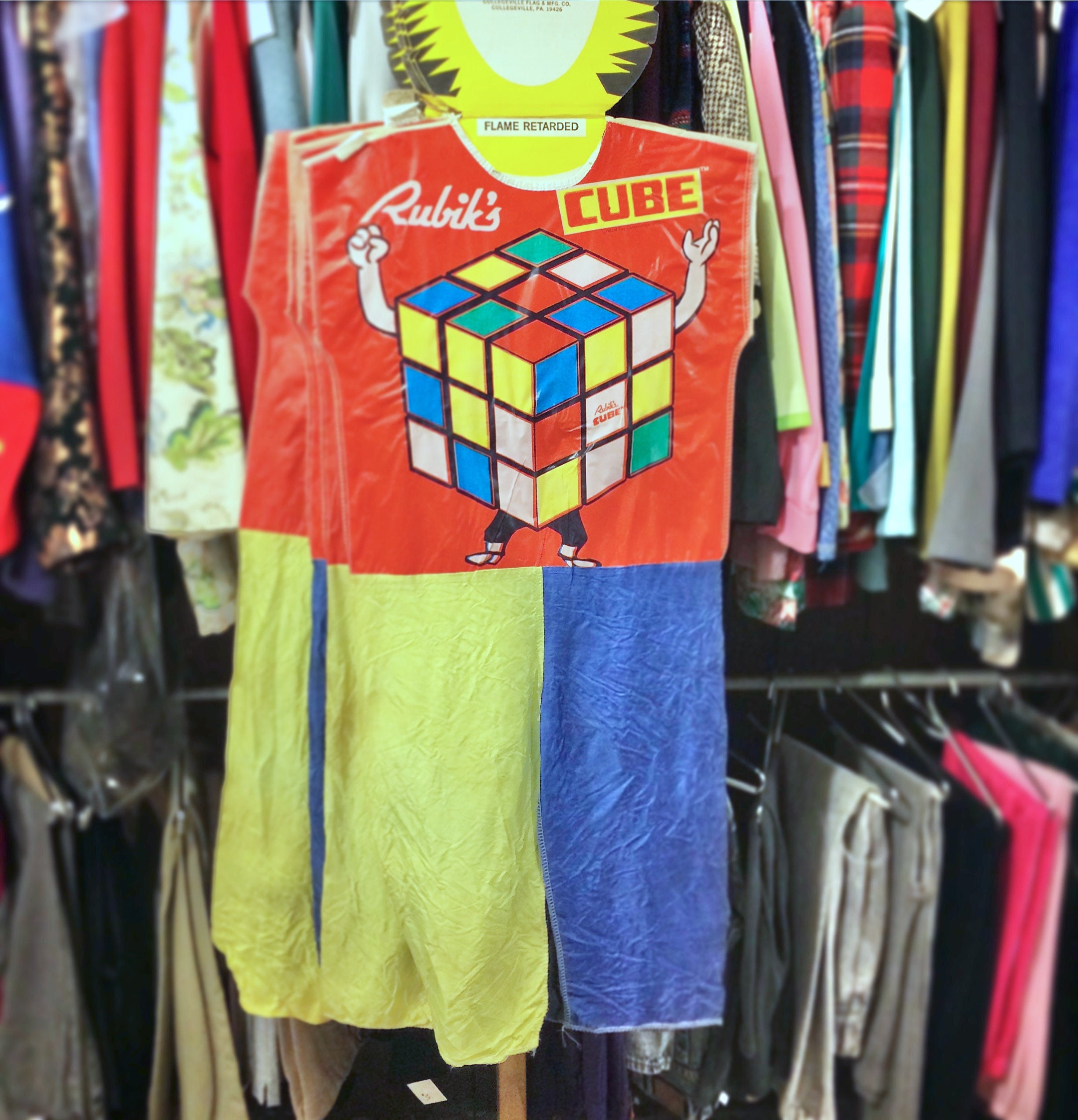 Vintage Rubik's Cube Costume by Collegeville Costumes - Etsy