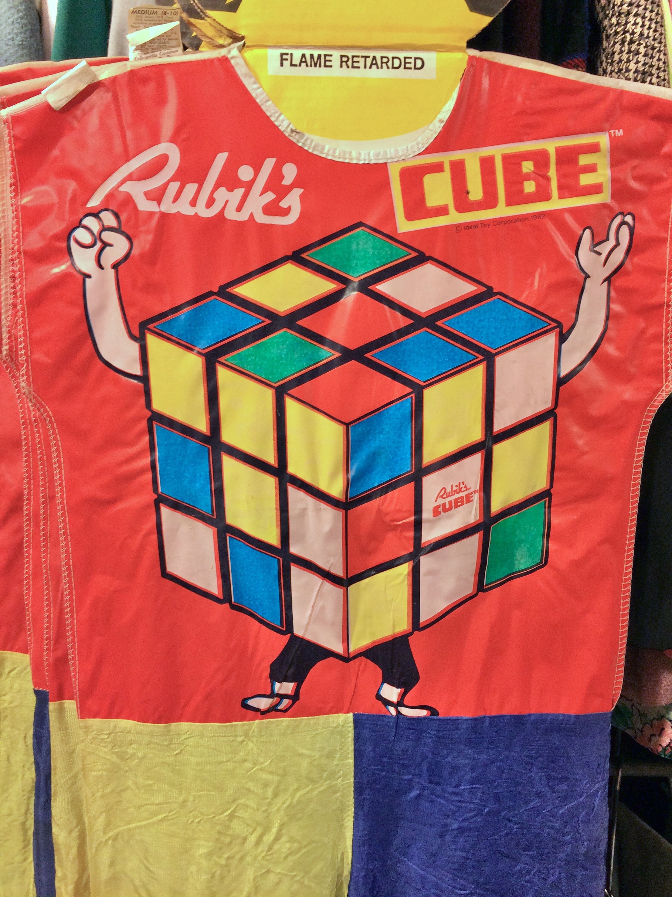 Vintage Rubik's Cube Costume by Collegeville Costumes - Etsy