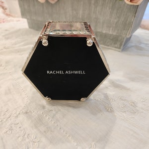 Small Rachel Ashwell Jewelry Box Silver Accents Sweet Bow Shabby Chic ...
