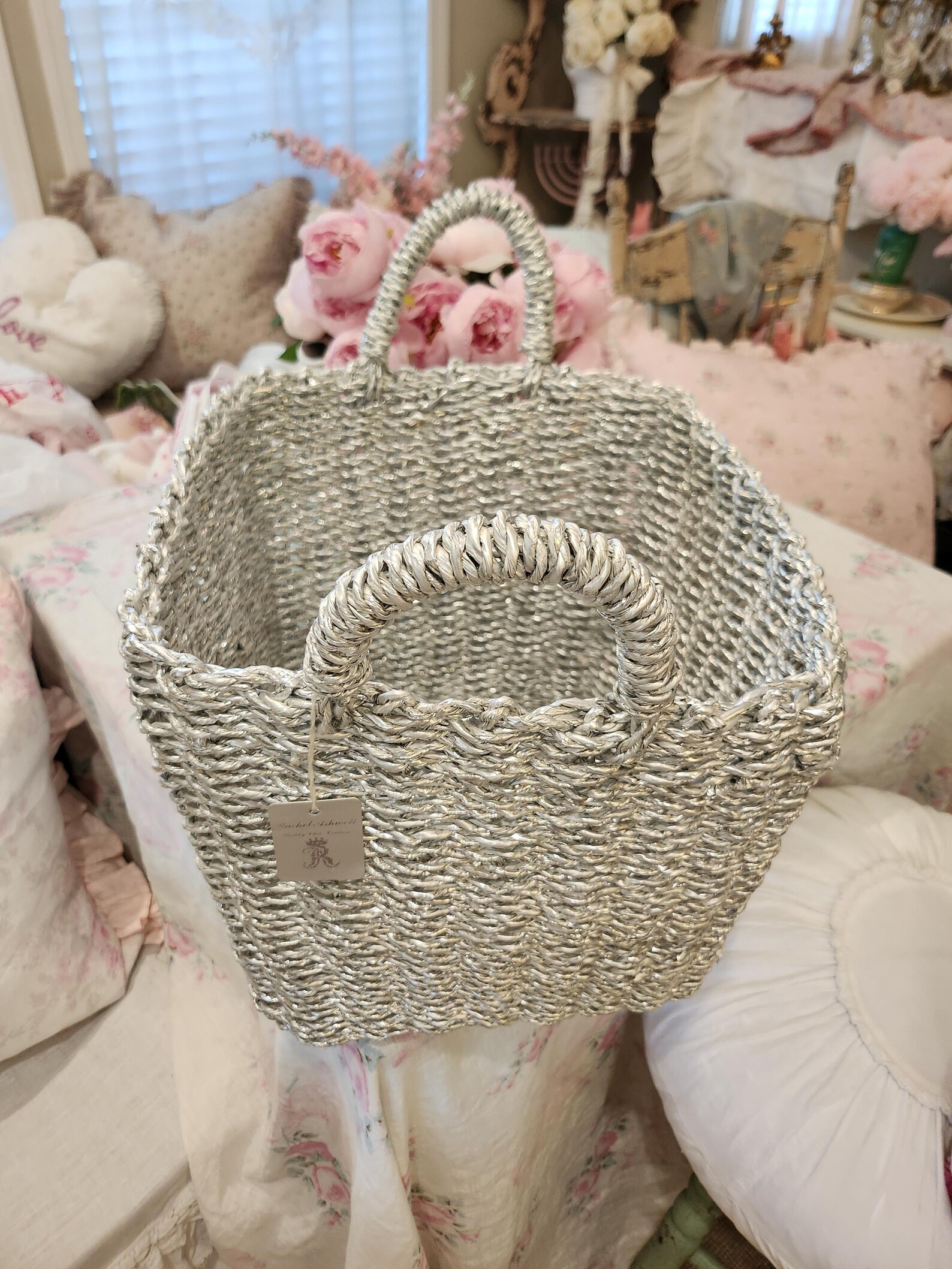 Very Rare NWT Retired Large Rachel Ashwell Couture Silver Metal Like ...