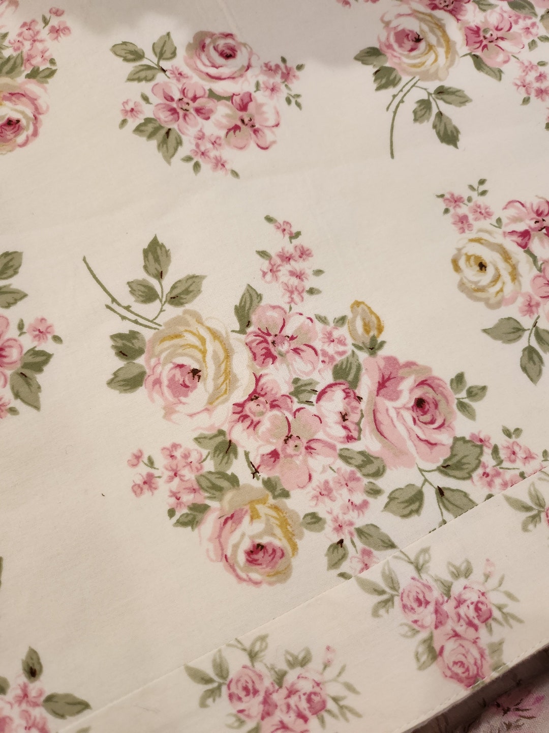 Pair NOS Ultra Rare Simple Shabby Chic Placemats Rachel Ashwell Pink ...