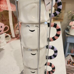 Ghost Mugs Set of Four: Halloween Stacking Cups - Etsy