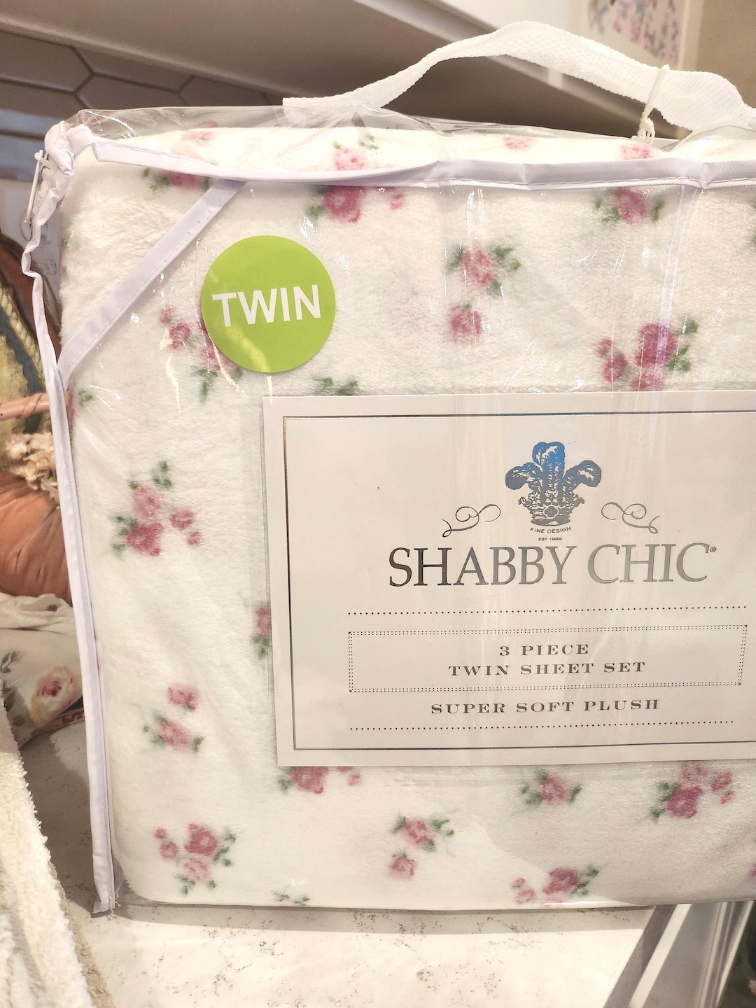 Twin Shabby Chic Sheet Set: Pink Roses Floral, Cozy Fluffy Soft - Etsy