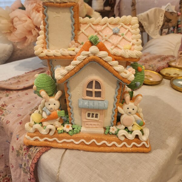 Easter Spring Gingerbread House - Etsy