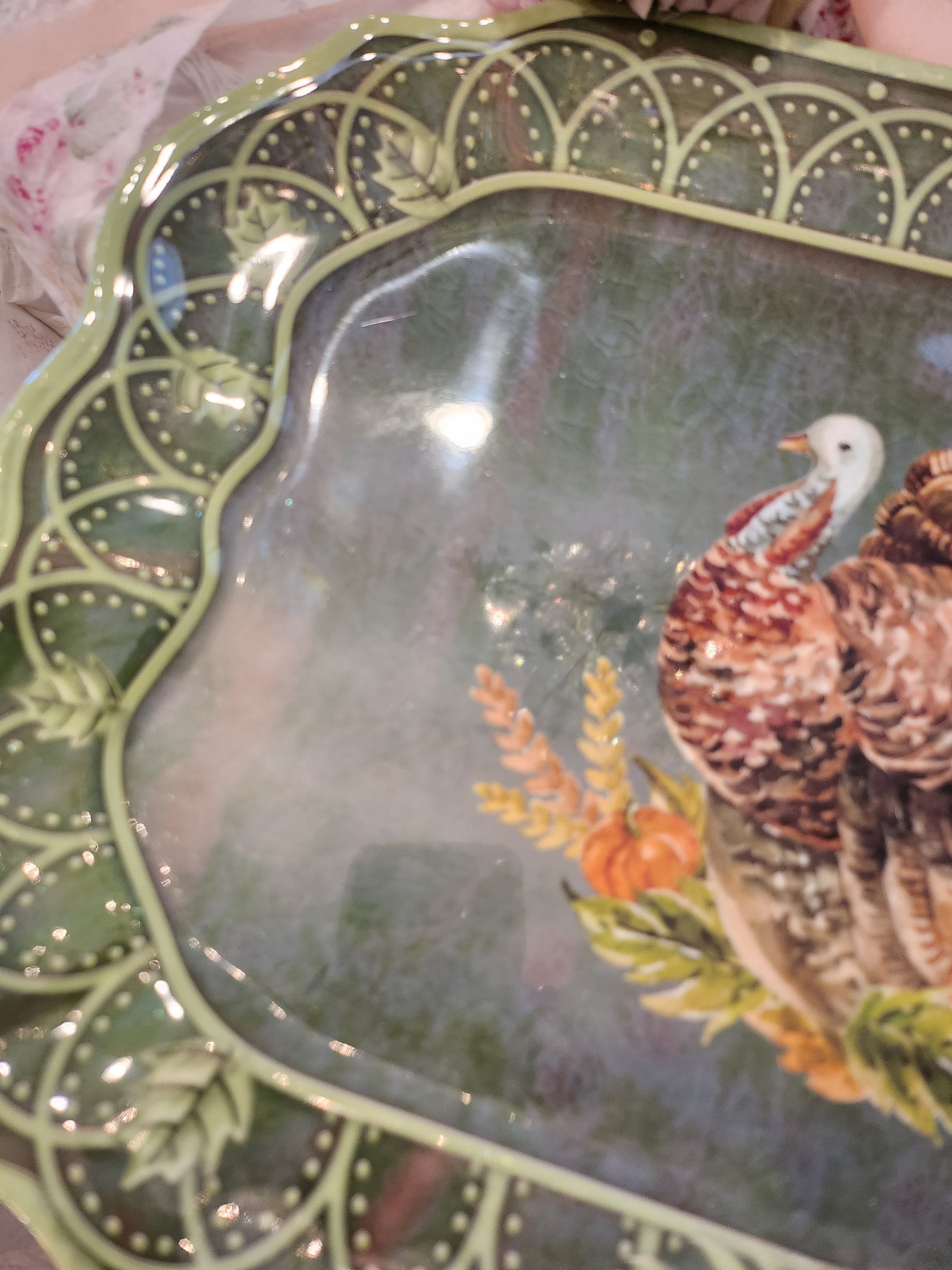 New Rachel Ashwell Serving Platter Shabby Chic Farmhouse Cottage Chic ...