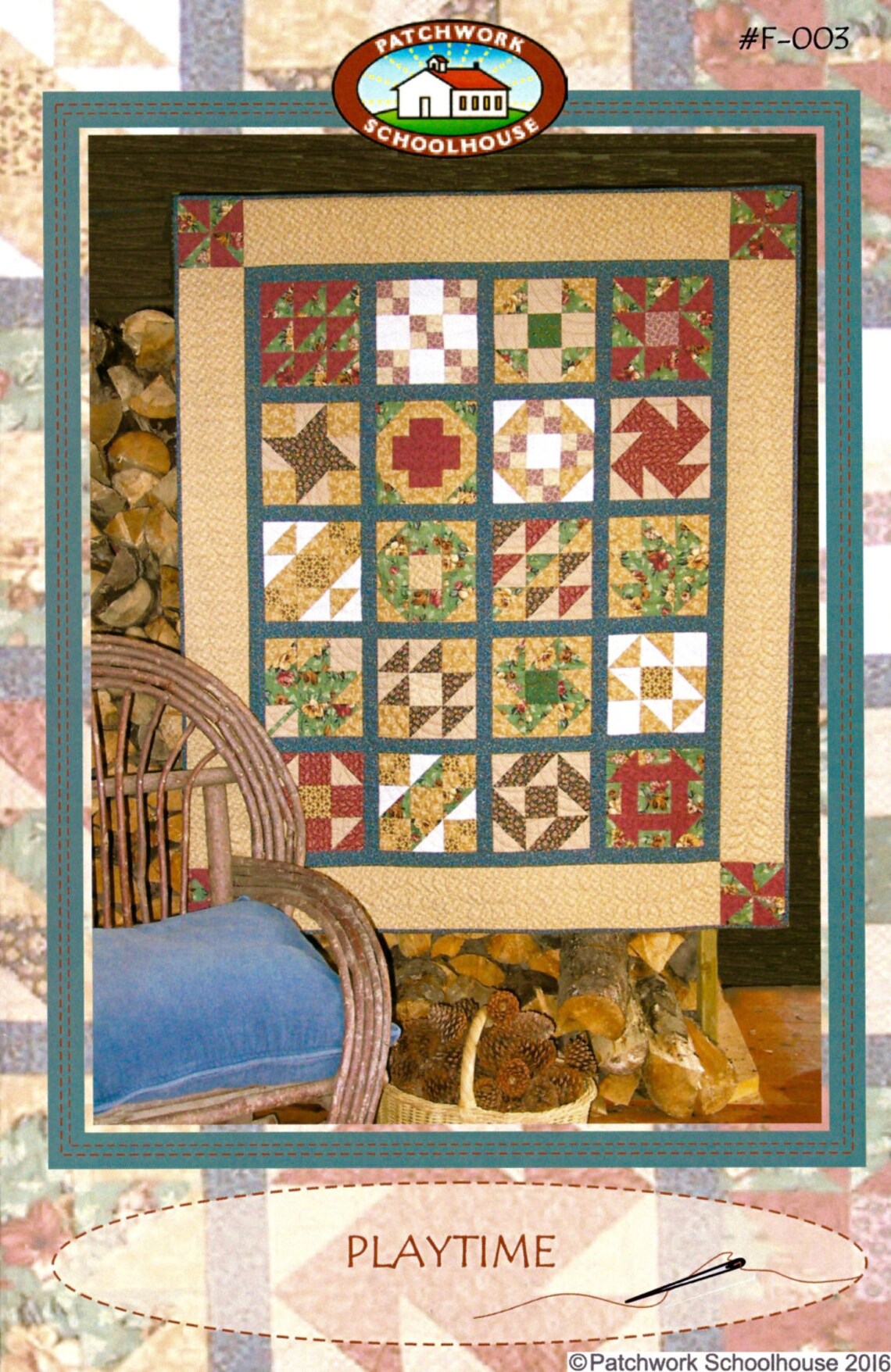 Sampler Quilt Pattern Playtime:varied Quilting Blocks Make a - Etsy