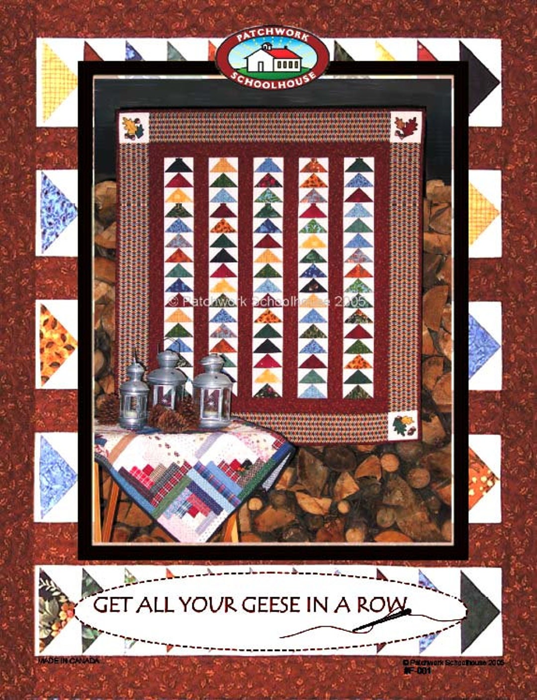 Free Traditional Quilt Pattern Get All Your Geese in a Row for Wall ...