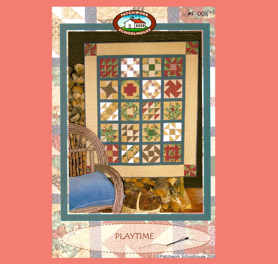 Sampler Quilt Pattern Playtime:varied Quilting Blocks Make a Great ...