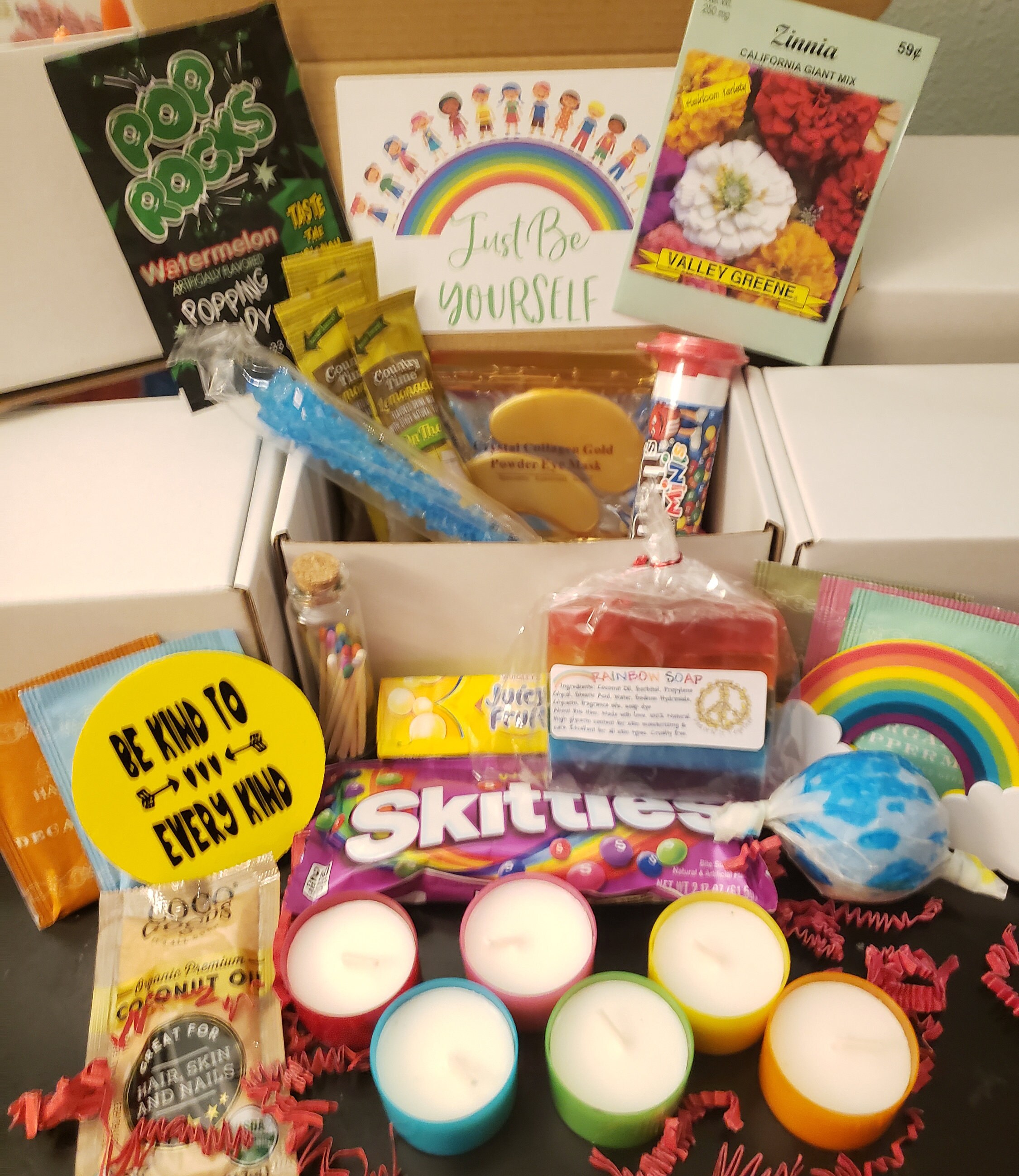 Just Be Yourself Rainbow Goodie Box Care Package - Etsy