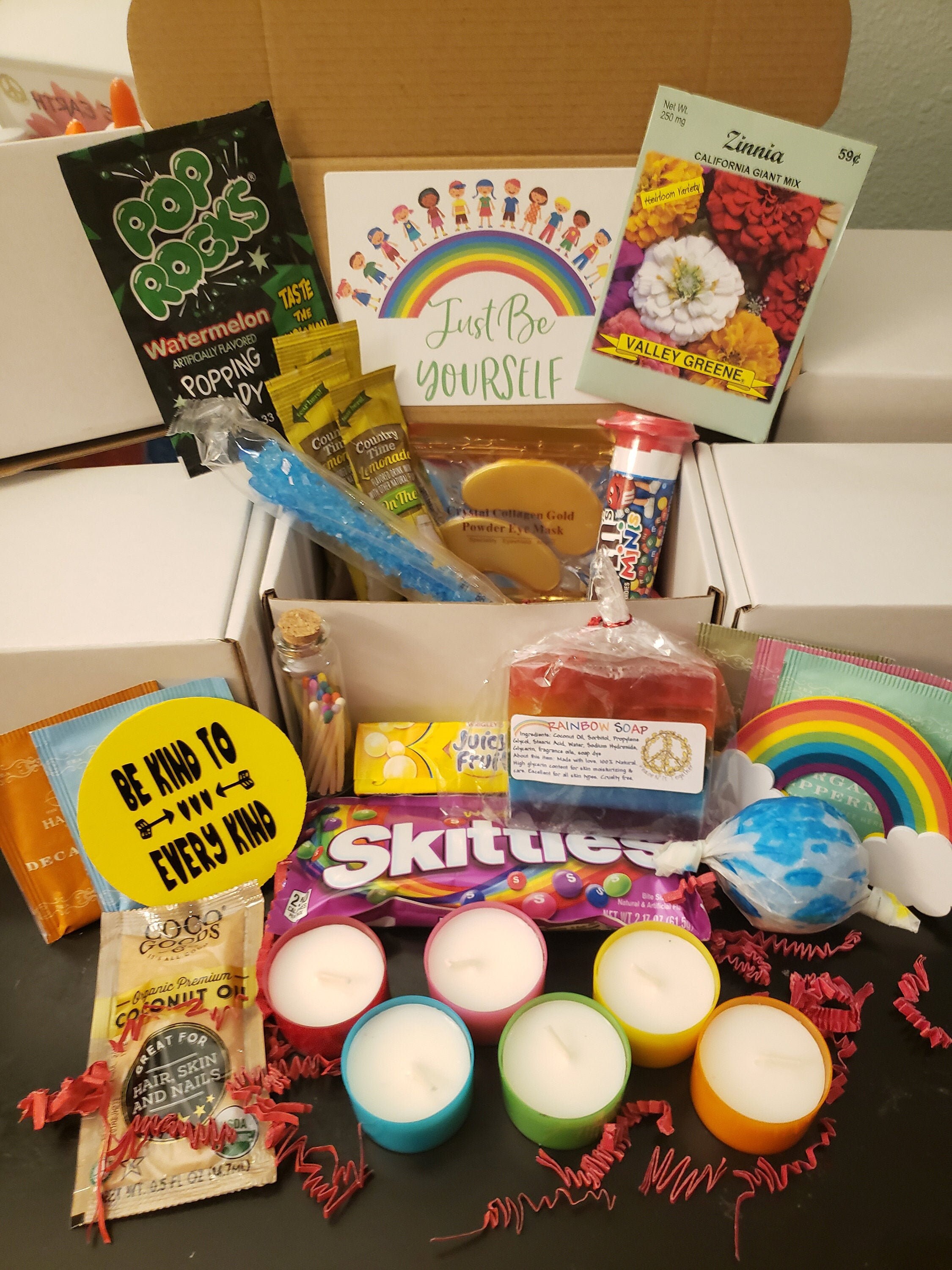 Just Be Yourself Rainbow Goodie Box Care Package - Etsy