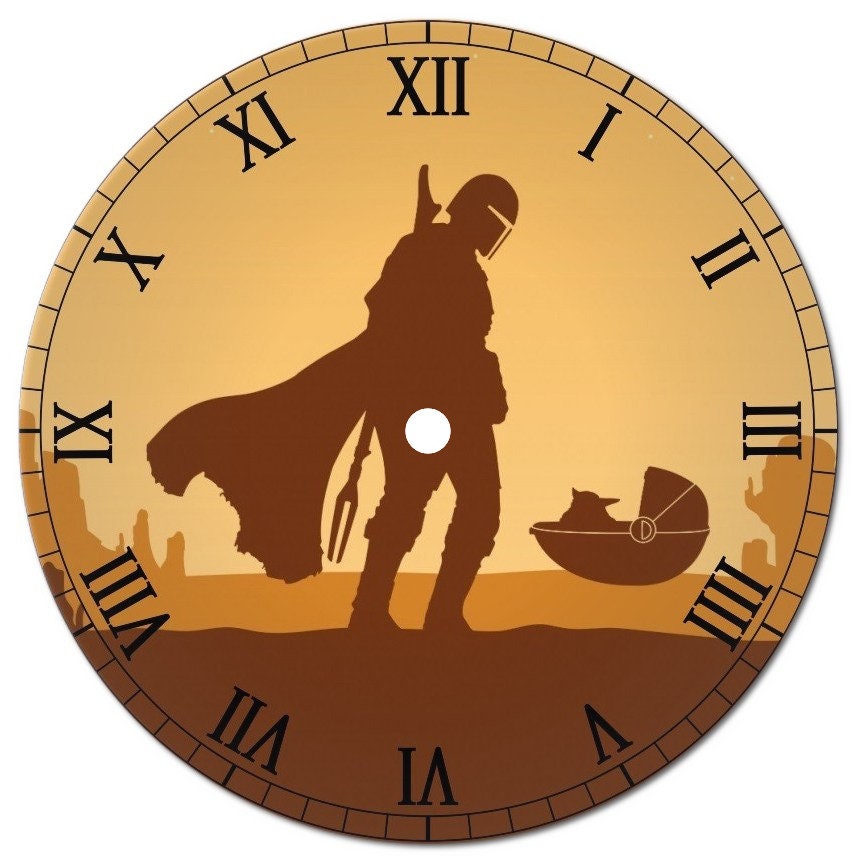 Mandalorian Clock - Etsy