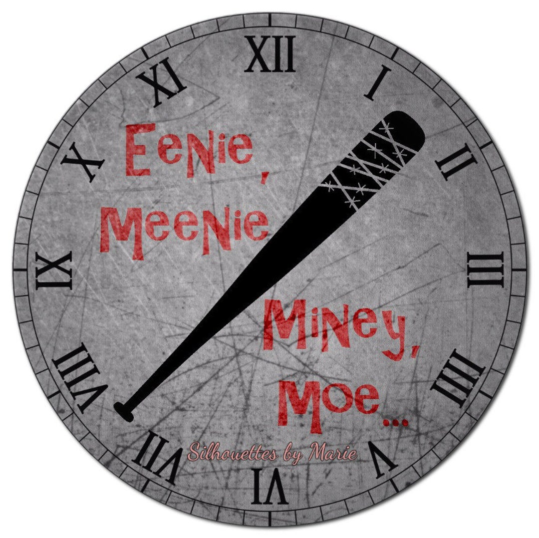 Lucille Walking Dead Clock - Etsy