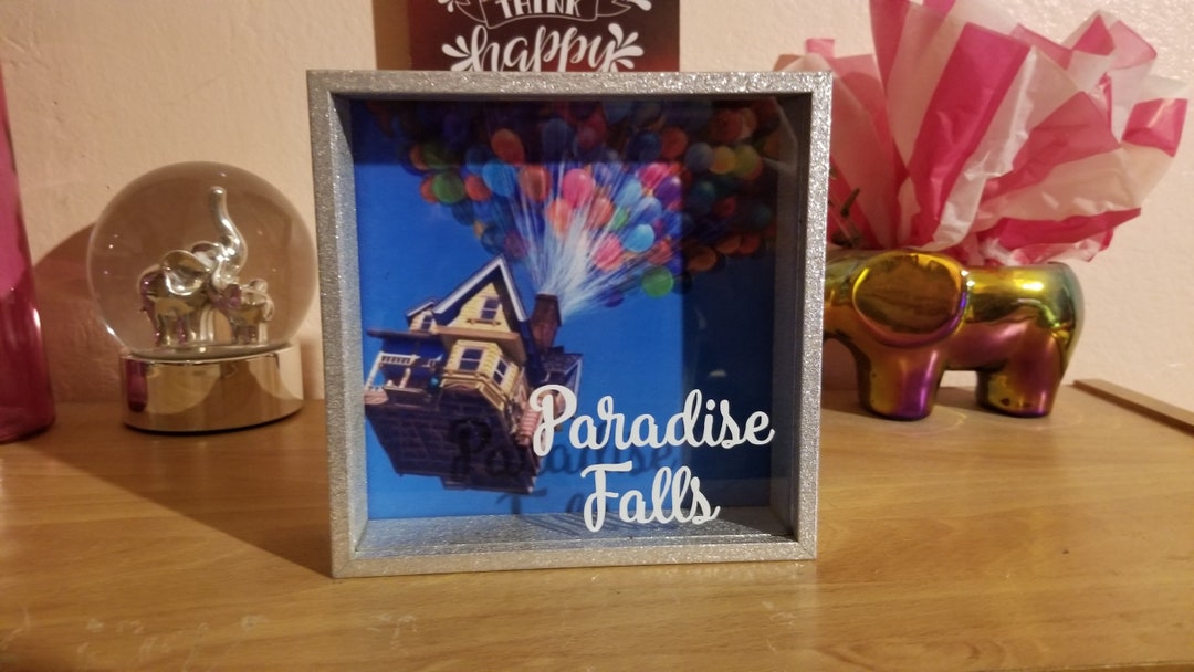 Paradise Falls Shadow Box Bank (color Options! - Etsy
