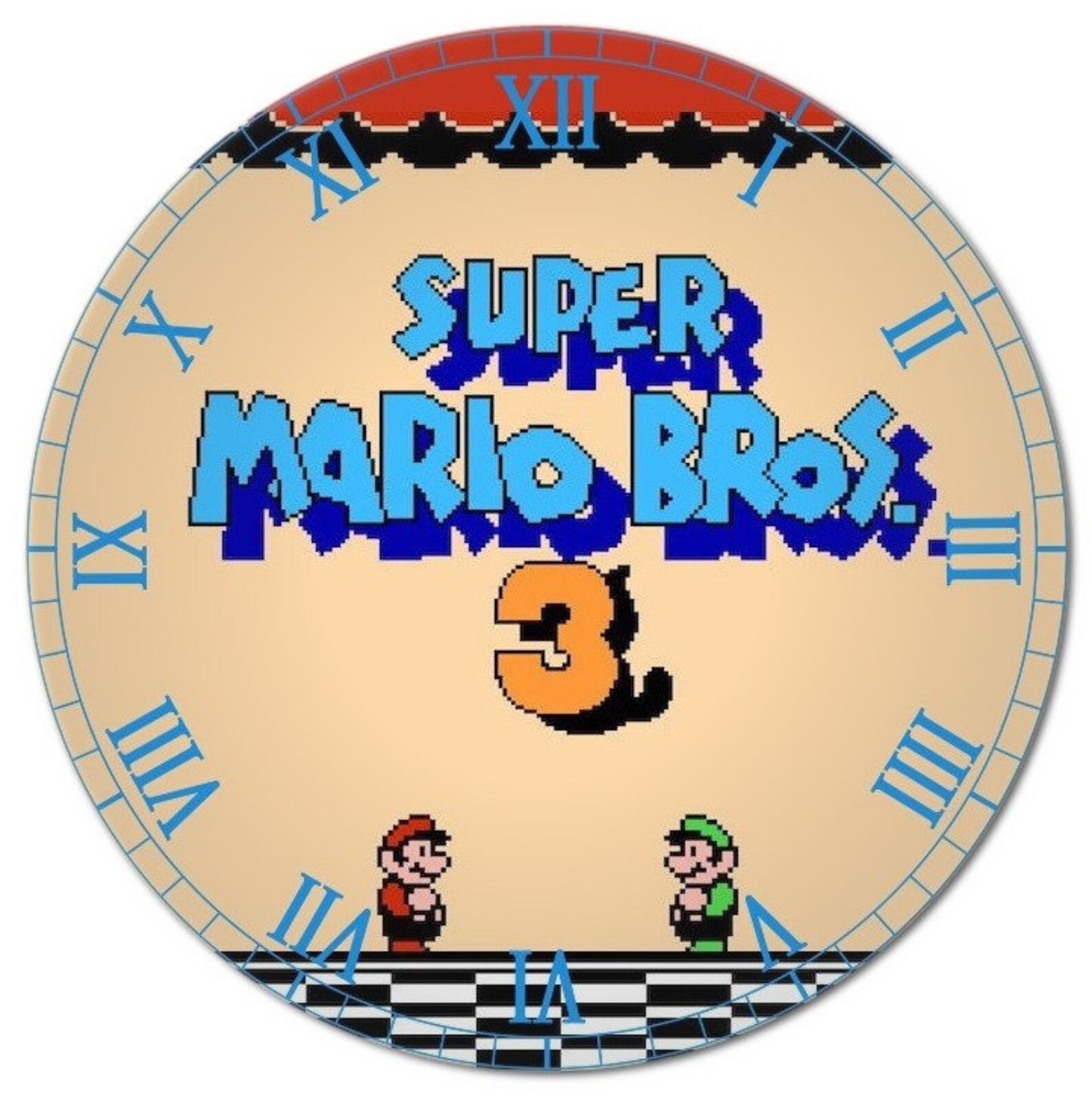 Mario Bros 3 Clock - Etsy