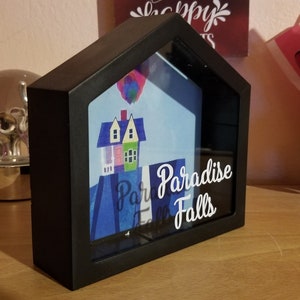 Paradise Falls Shadow Box Bank - Etsy
