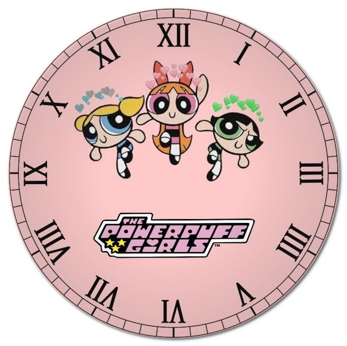 Powerpuff Girls Clock (2 Options!) - Etsy