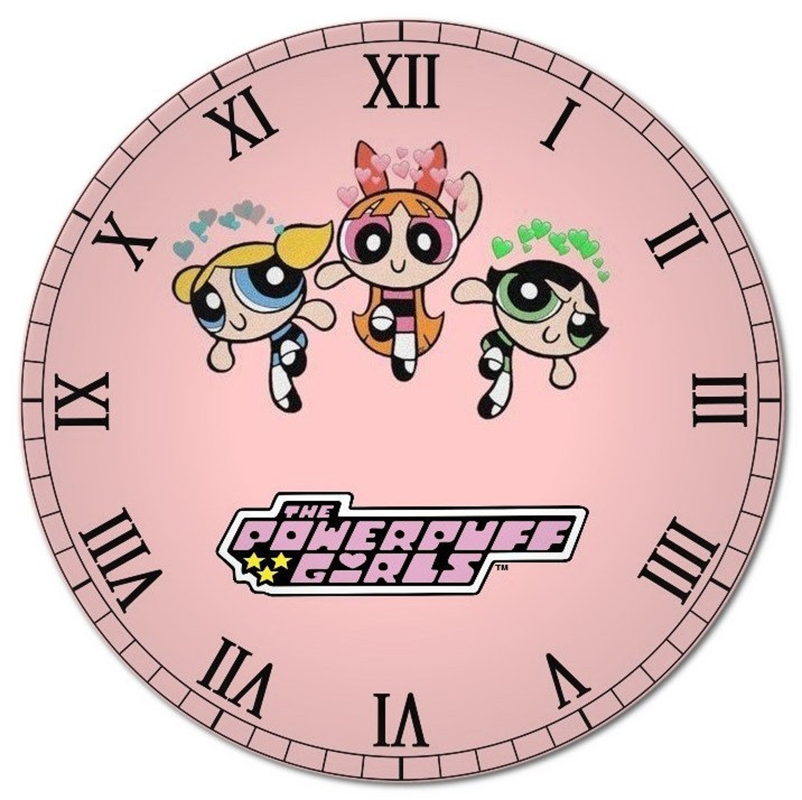 Powerpuff Girls Clock 2 Options | Etsy