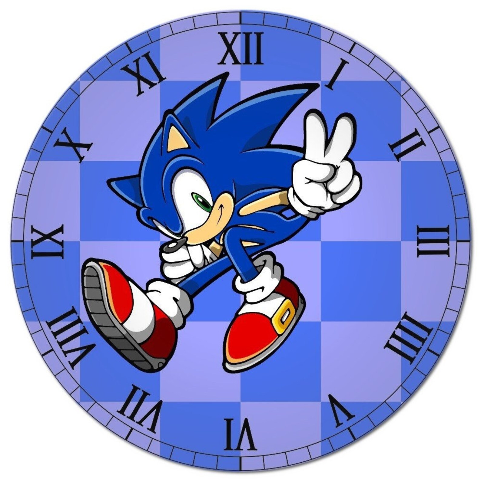 Sonic Clock color Options - Etsy