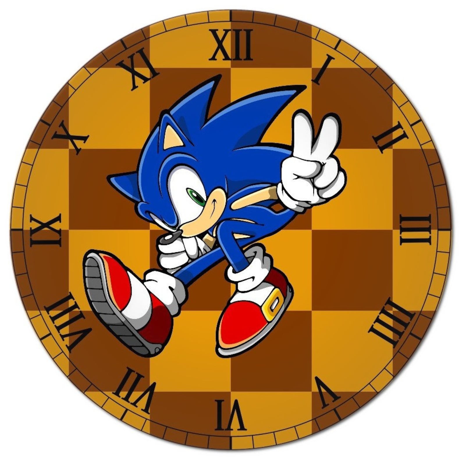 Sonic Clock color Options - Etsy