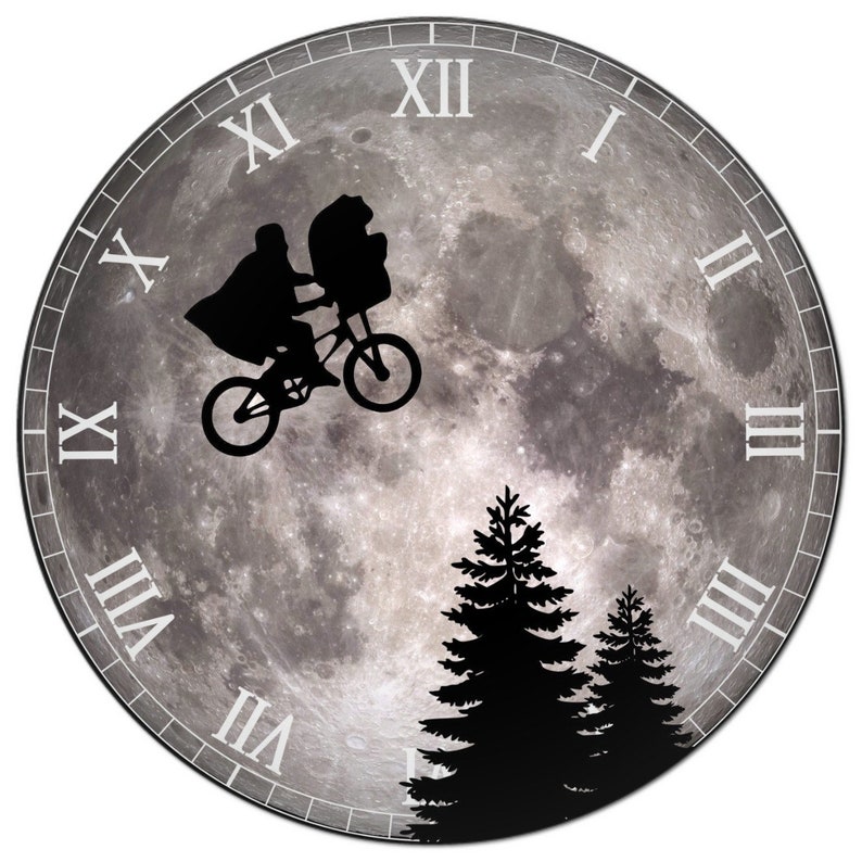 E.T. Silhouette Clock - Etsy
