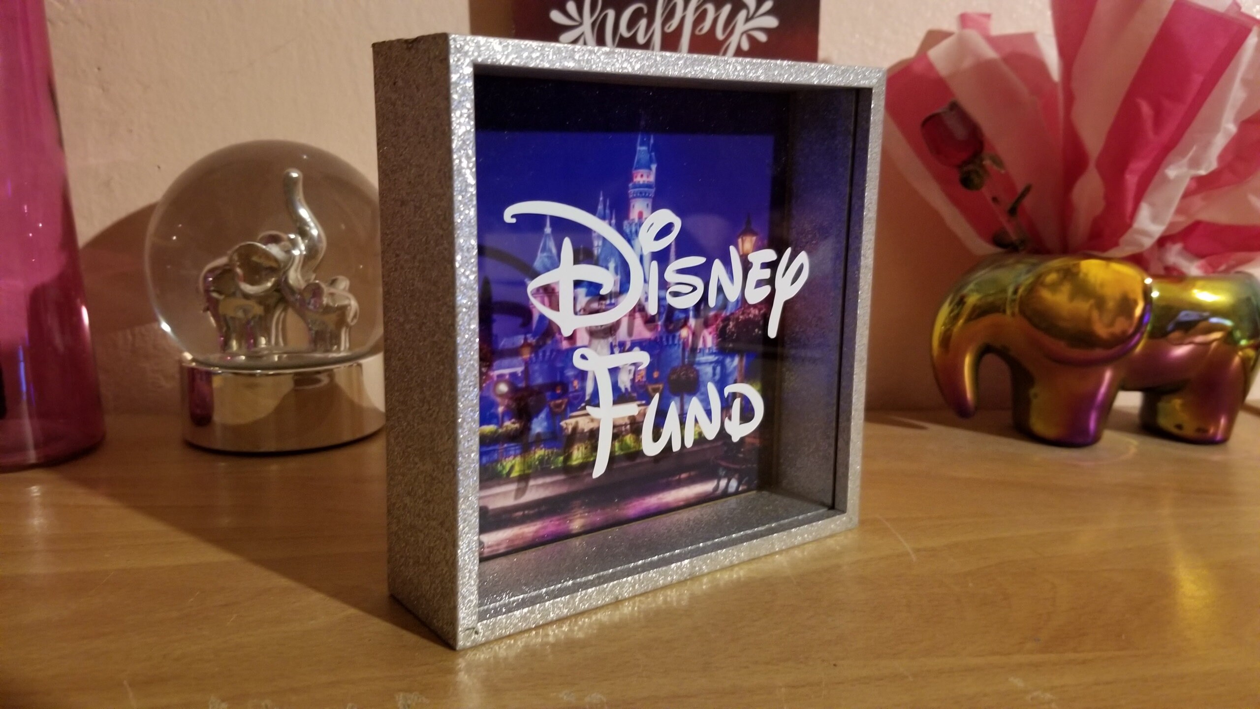Glitter Disney Bank (color Options!) - Etsy